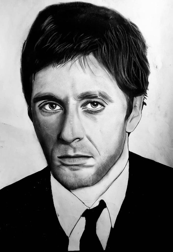 Draw a high quality realistic pencil portrait drawing by Walidartt | Fiverr