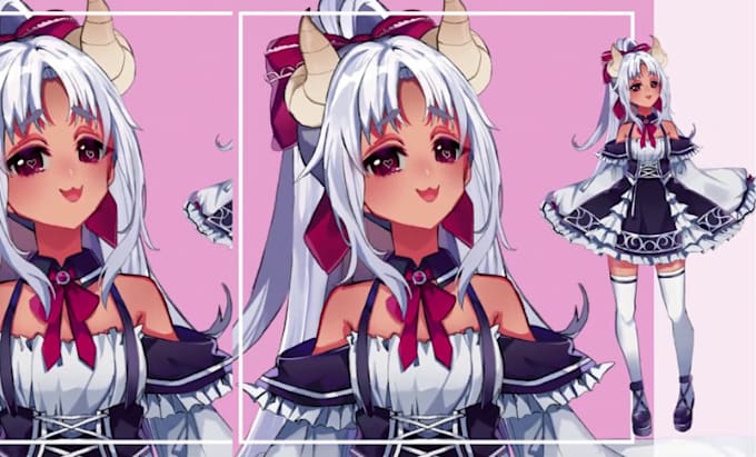 Live2d model vtuber model anime character pngtuber live2d rigging anime ...