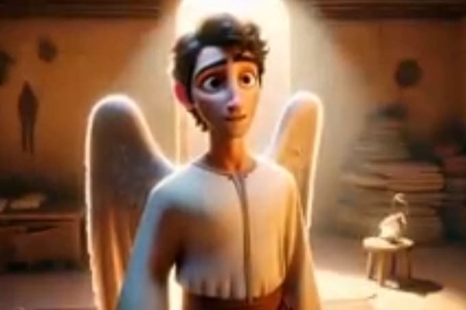 Make captivatin ai 3d pixar animated music bible story ai bible history ...