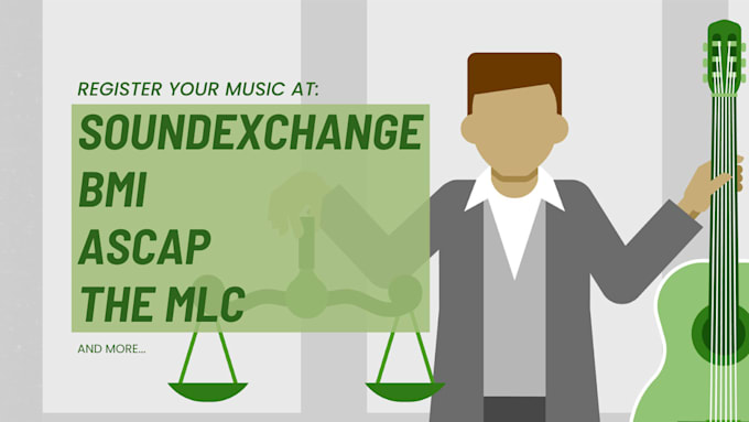 Register your music at soundexchange, ascap, bmi, or the mlc by ...
