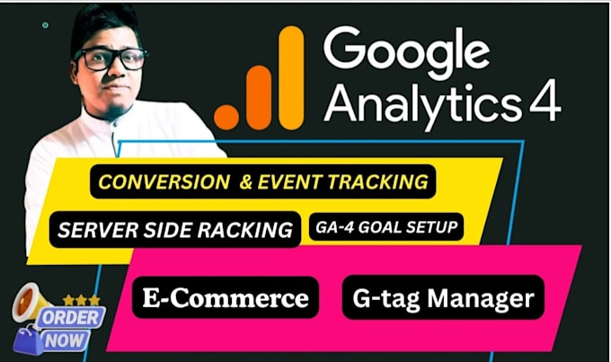 Setup google analytics 4 tracking by Roshidul_ahmed | Fiverr