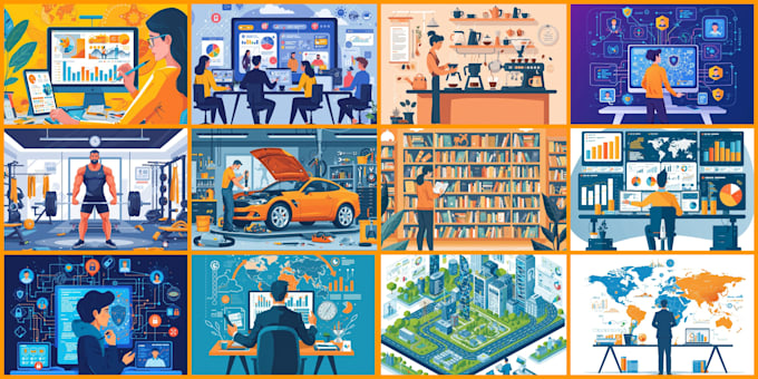 Create visual illustrations for your business by Loworbitsbrush | Fiverr