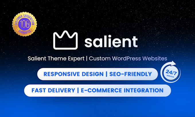 Do salient theme setup, customization, and redesign for your website in ...