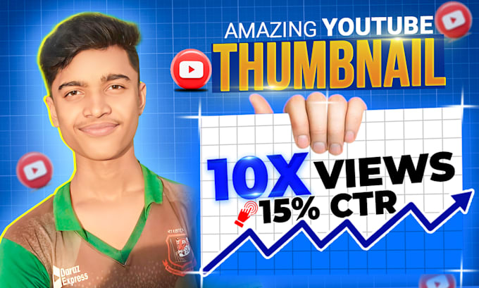 High quality youtube thumbnails to boost your clicks by Safatulimam01 | Fiverr