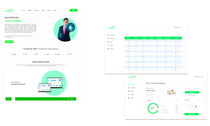 Design a good management system website pages for you by Rauf3740 | Fiverr