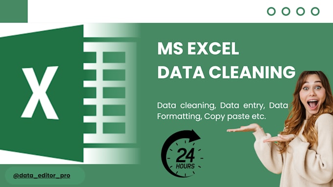 Ms excel data cleaning and fastest data entry by Data_editor_pro | Fiverr
