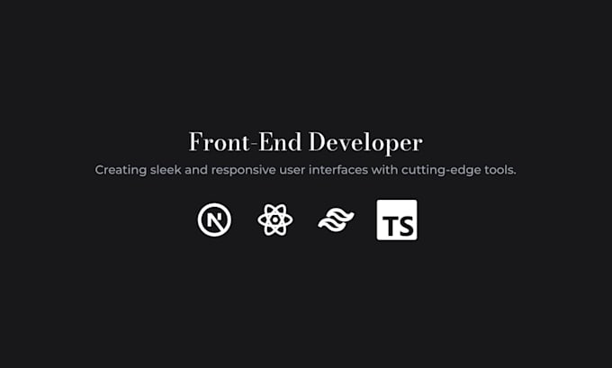 Do web development in nextjs with reactjs, typescript, tailwindcss by ... Do web development in nextjs with reactjs, typescript, tailwindcss by ...