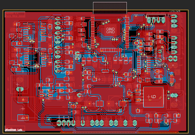 Design pcb board schematic and layout in eagle, kicad, easyeda by Arya_electronic | Fiverr