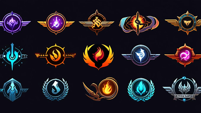 Design an animated fantasy, rpg, mmorpg, sci fi game logo by Estienter | Fiverr