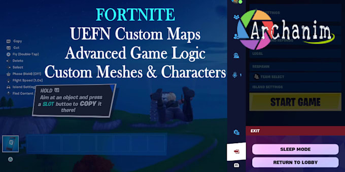 Create a fortnite game map in uefn by Agriarch | Fiverr