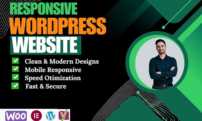 Design responsive wordpress website using elementor pro page builder by Sajid_ali121 | Fiverr