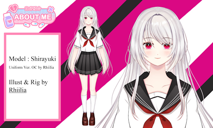 Rig live2d model for vtuber by Rhiilia | Fiverr