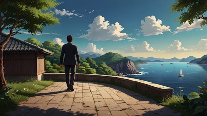 Draw anime background, cartoon in any style by Shalishana | Fiverr