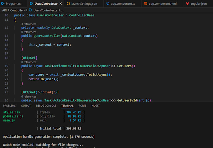 Develop robust backend for web api applications by Chuni1998 | Fiverr