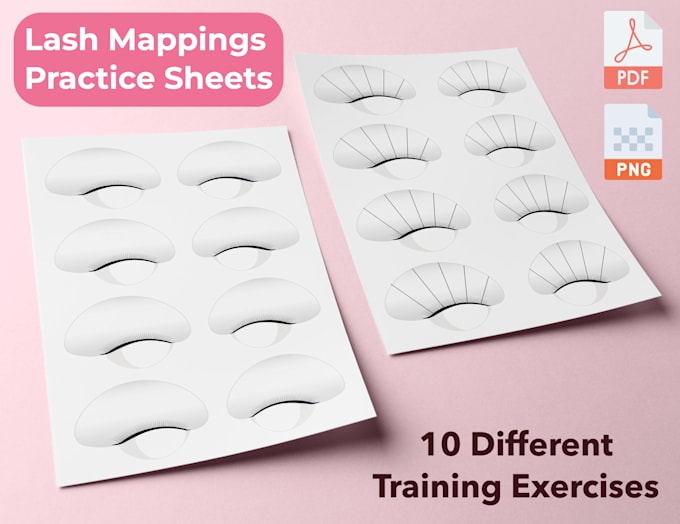 Make design of lash extension training sheets by Den_reactor | Fiverr