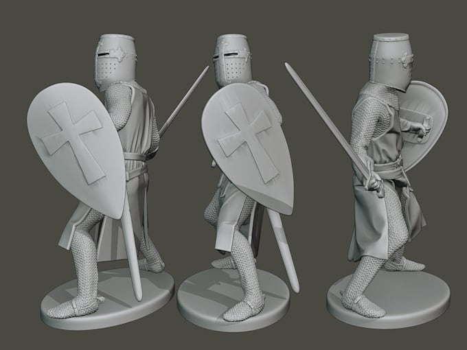 Sculpt 3d knight model,deliver stl file,medival 3d model,sculpt in ...