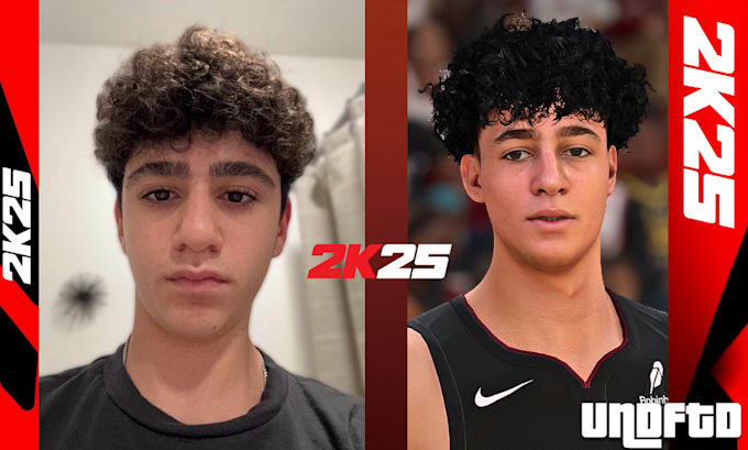 Create a realistic face scan for your nba 2k myplayer by Undftd2k | Fiverr