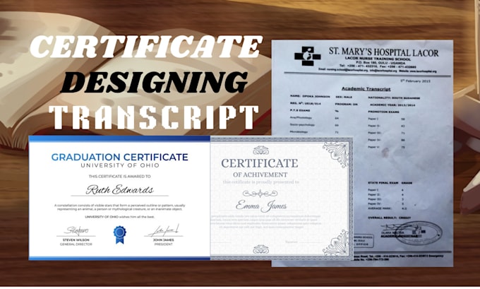 Design ged certificate, degree certificate, diploma, award, or ...