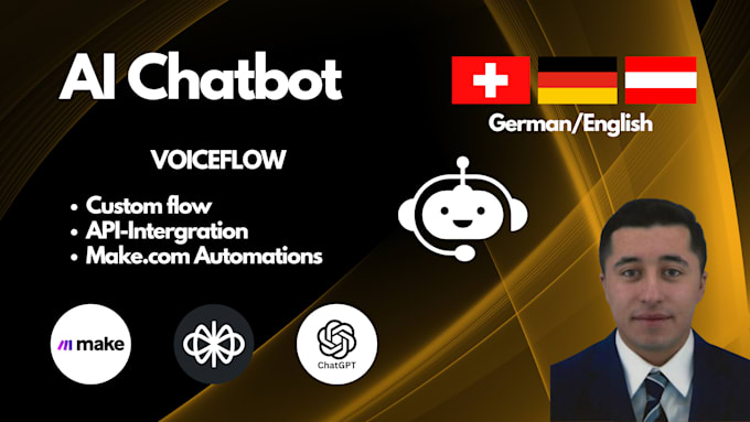 Create a customized ai chatbot for your website in german by Gianretokobler | Fiverr