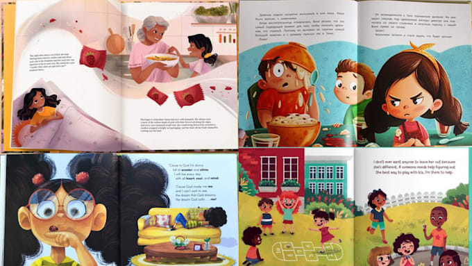 Craft format children book layout illustrated kid storybook storytime ...