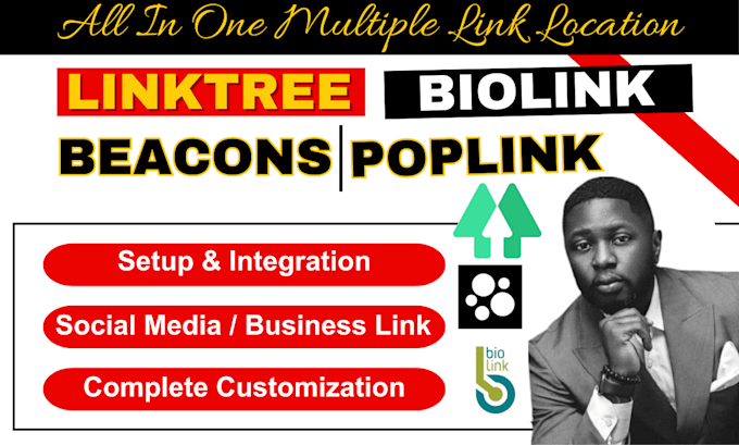 Setup, redesign linktree biolink, beacons ai, taplink or stan store landing page by Kammylancer ...