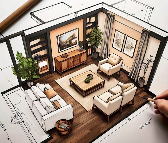 Do 3d model house 3d exterior home interior design 3d architectural ...