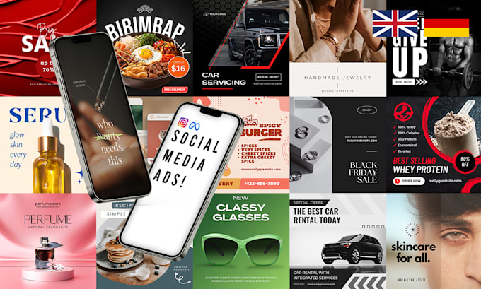 Design facebook and instagram ad creatives by Blackhawk2027 | Fiverr