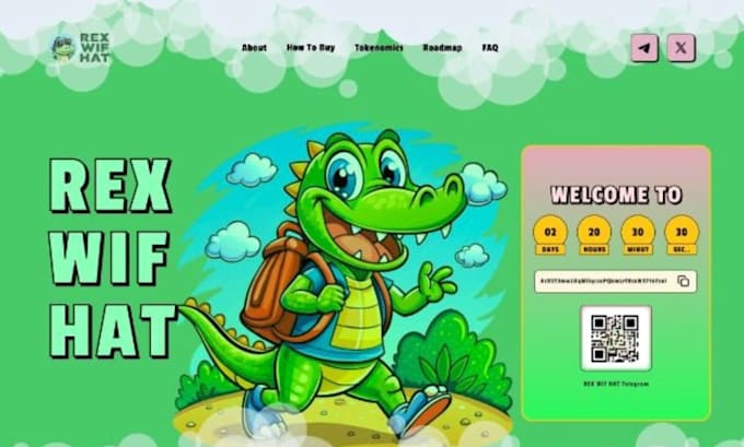 Meme coin website, memecoin landing page, meme coin, meme coin on wix ...