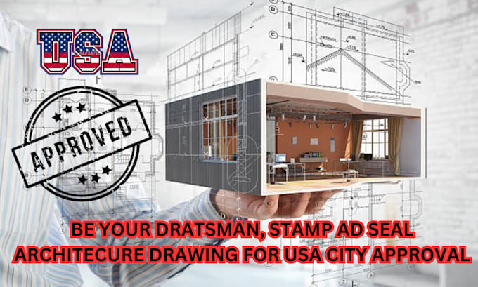 Draftsman, site plan, commercial plan, architectural stamp on your ...