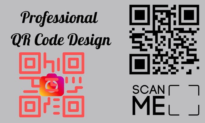 Design qr code, qr code generator with logo by Ilseannike | Fiverr