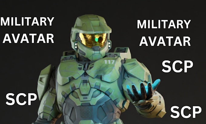 Create military avatar, halo vrchat avatar , 3d model scp avatar by ...