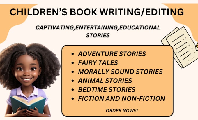 Write captivating childrens story book kids book childrens book by ...