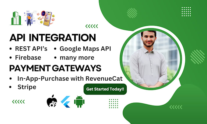 Integrate apis and implement payment methods in flutter app by ...