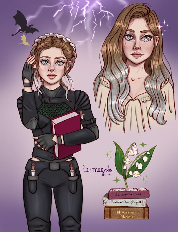 Illustrate your characters, book covers, and chapter art by Magpie ...