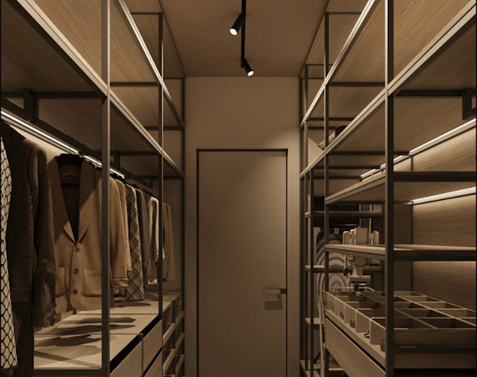 Remodel, design your closet, wardrobe, or dressing room with rendering ...