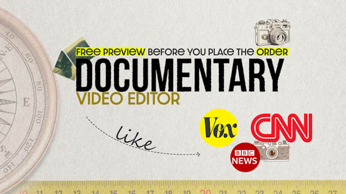 Be your documentary style video editor by Eloirdiedinne | Fiverr
