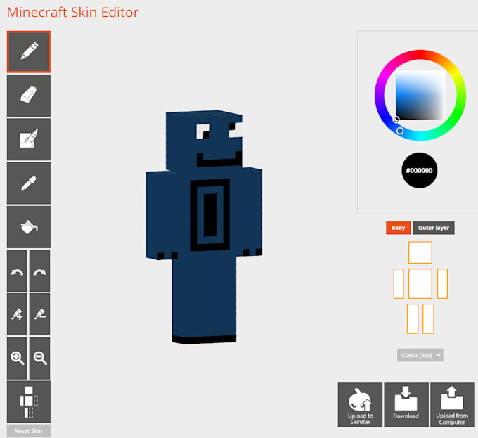 Design a minecraft skin for you by Gamingwithfo871 | Fiverr