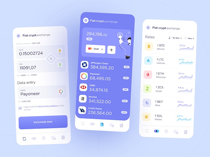 Develop crypto exchange app, blockchain app, crypto app, exchange app by Lavanyacr | Fiverr