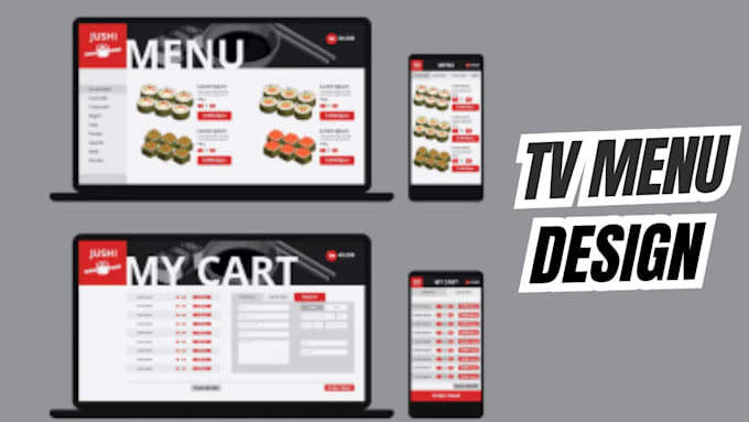 Do amazing static tv digital menu screen menu print menu animated menu tv menus by ...