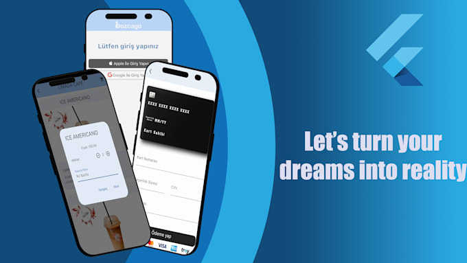 Create your custom mobile apps using flutter by Yazilimcikaplan | Fiverr