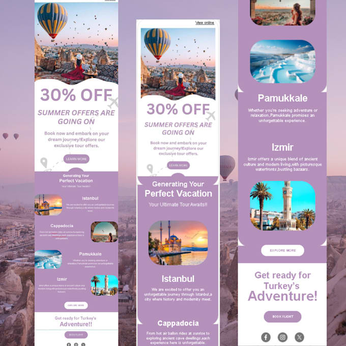 Desing custom editable mailchimp email templete by Senthiya_safa | Fiverr