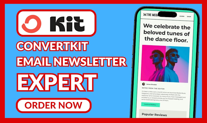 Create convertkit email sequence kit newsletter kit landing page and automation by Atoyebibabs ...