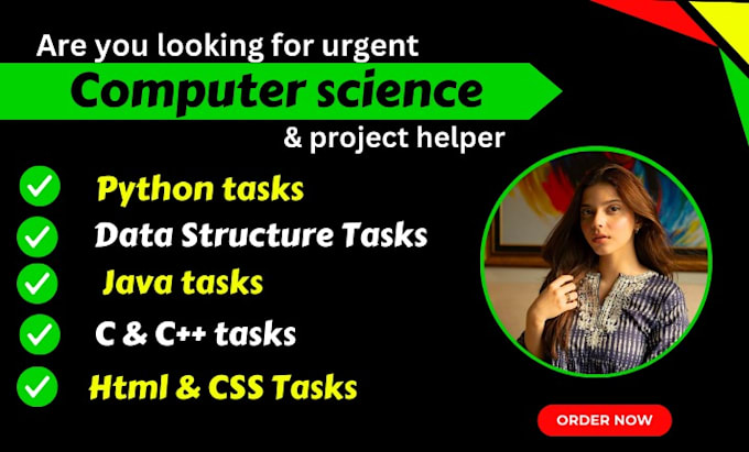 Do urgent assignment in java html css python c cpp and sql programming tasks by Maria_khan659 ...