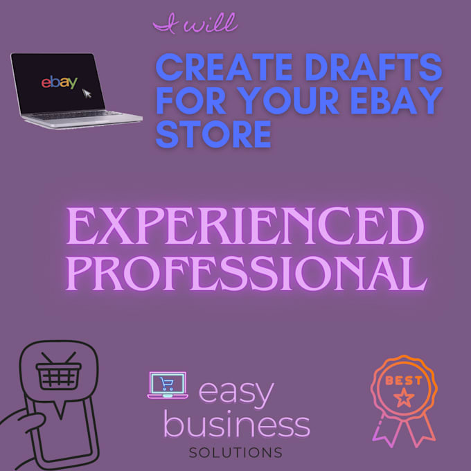 Create ebay drafts for you by Selenasilvers | Fiverr