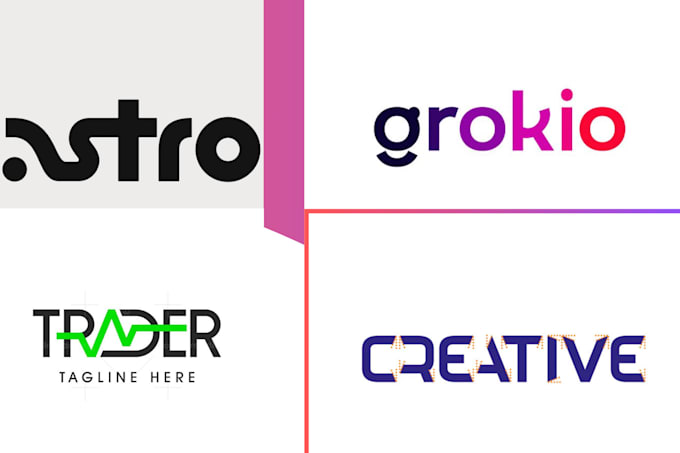 Create modern custom wordmark, minimalist, letter mark, typography ...