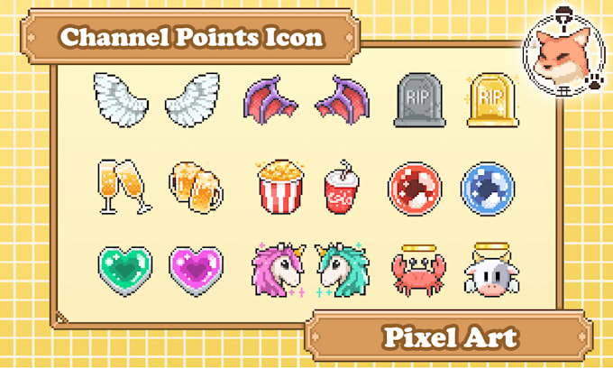 Design channel points icon for twitch and kick streamer by Koyliang ...