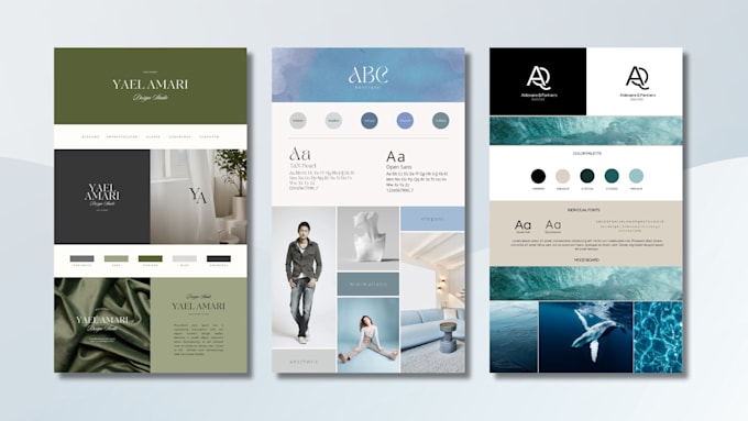 Design brand style guide, logo design, full visual board by ...