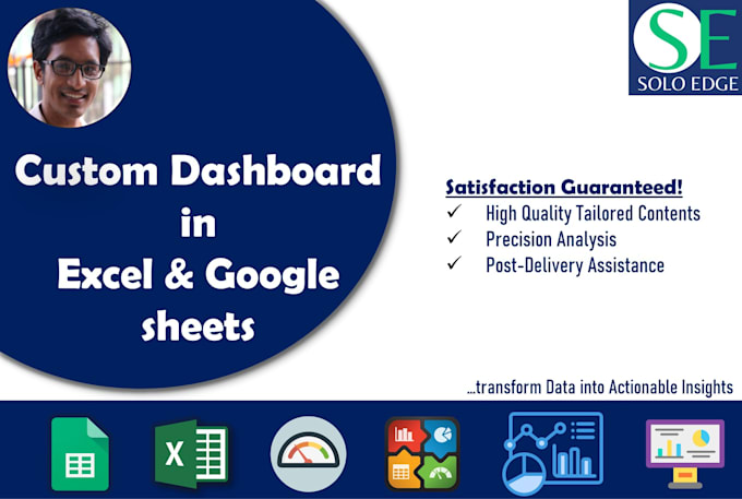 Create custom dashboard in excel and google sheets by Solo_edge | Fiverr
