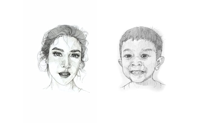 Draw potrait, objects with pencil and basic form line, perspective or ...