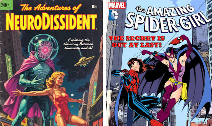 Create comic book custom comic book custom illustration by Manavian_j ...